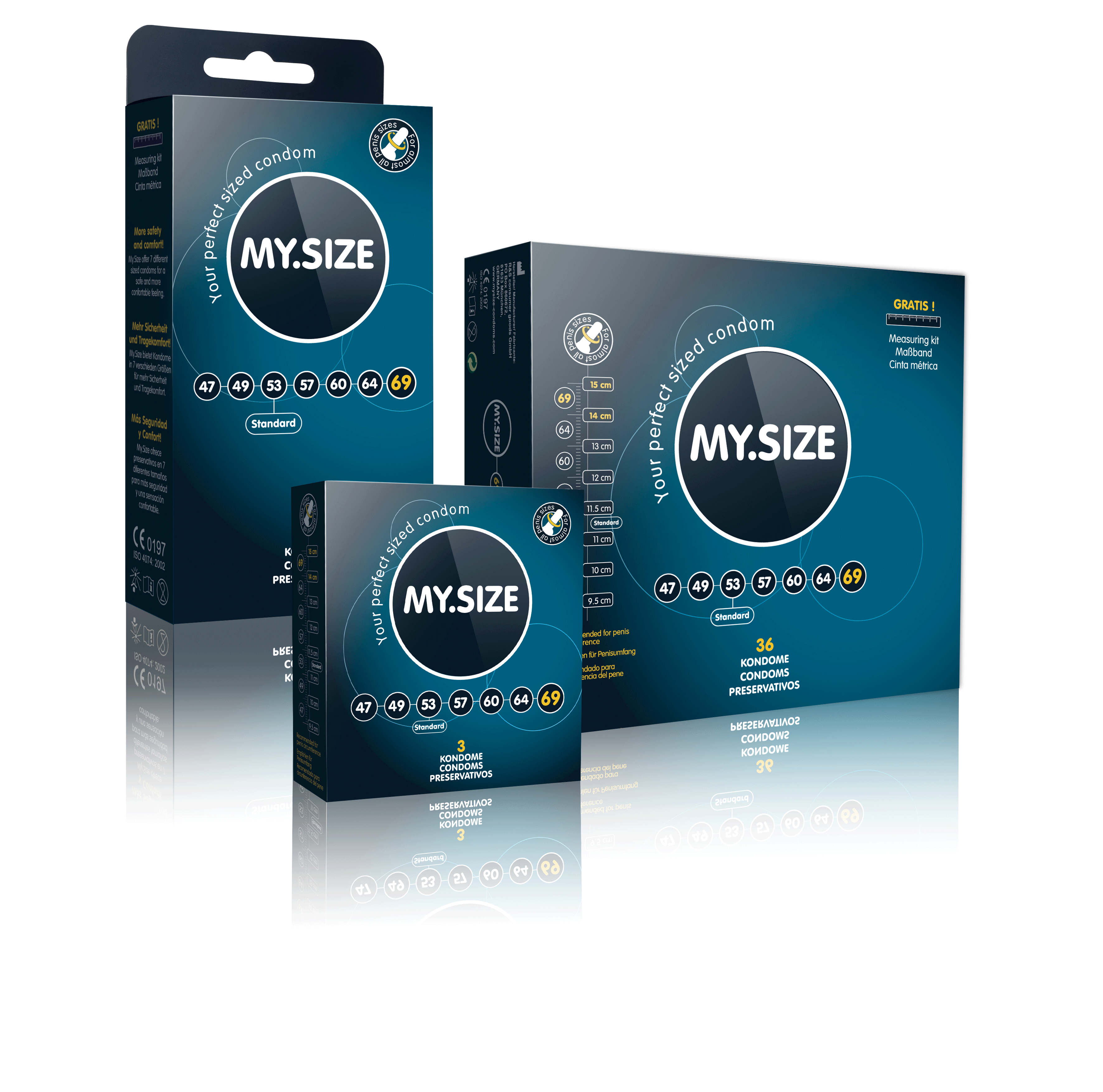 Preservativos por tallas MySize | Sex Shop Madrid